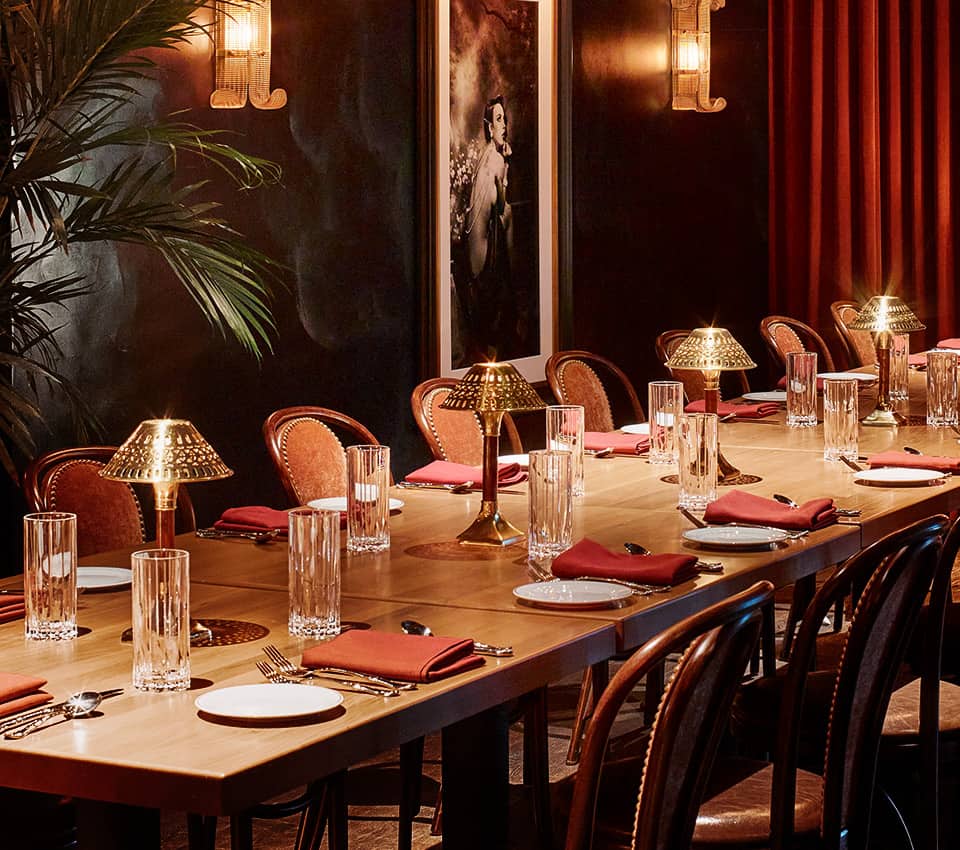 Private Dining | Monarque | Baltimore’s French brasserie and dinner theatre